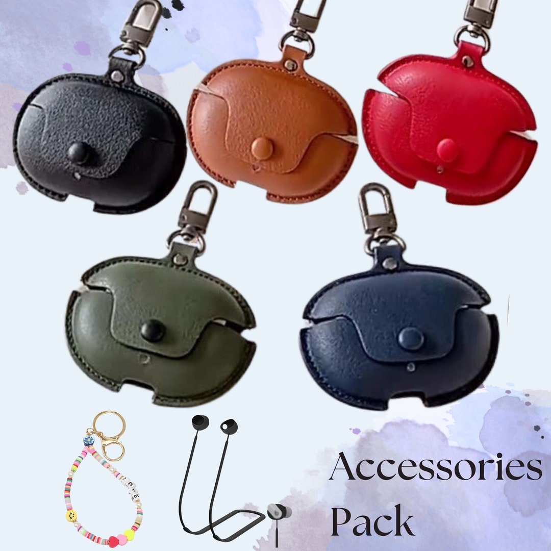 Personalized Initial Leather Case for Beats Studio Buds, Studio Buds+ ...