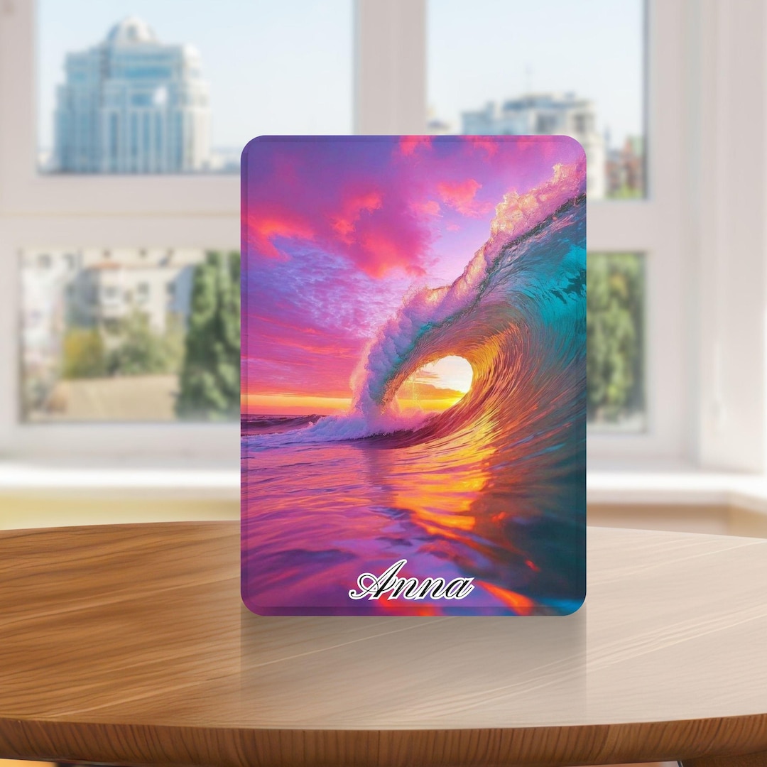 Personalized Sunset Beach Kindle Case With Hand Strap for Kindle 6 6.8 ...