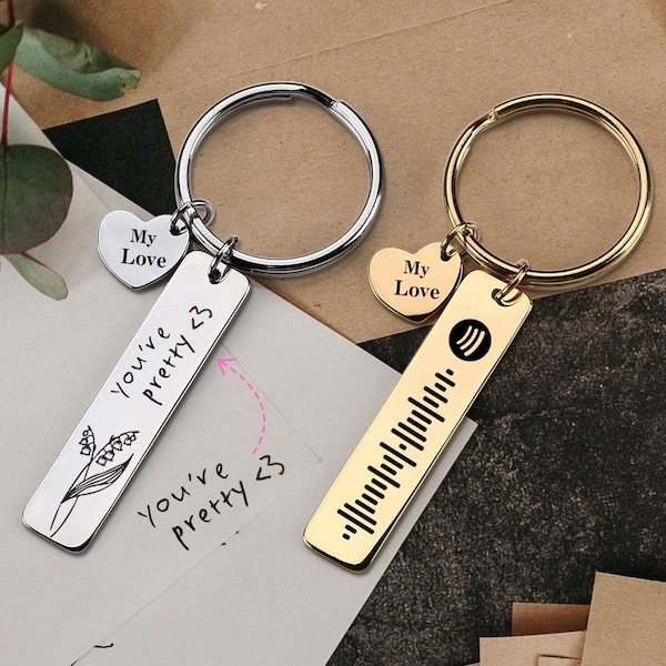 Music Keychain - Etsy