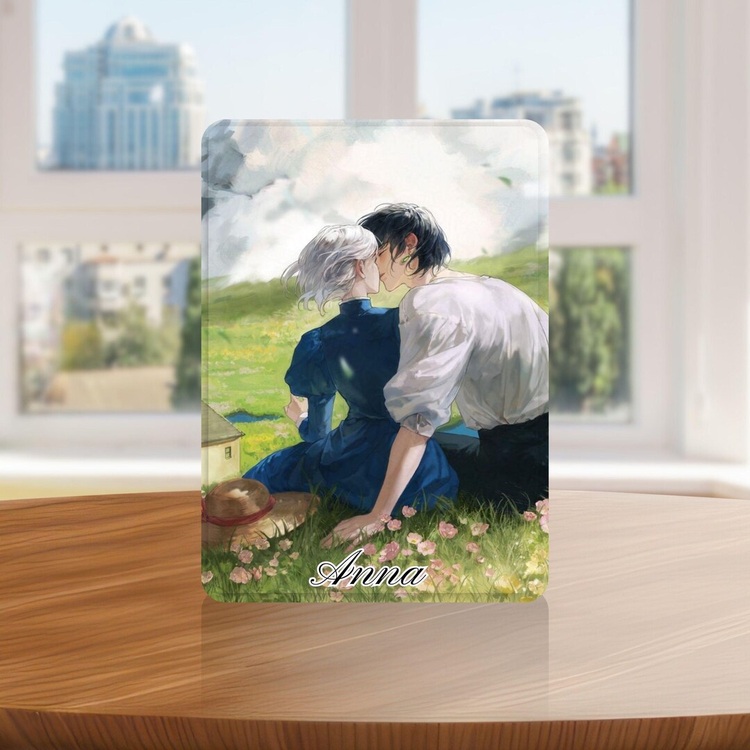Personalized Anime Fanart Kindle Case With Hand Strap for Kindle 6 6.8 ...