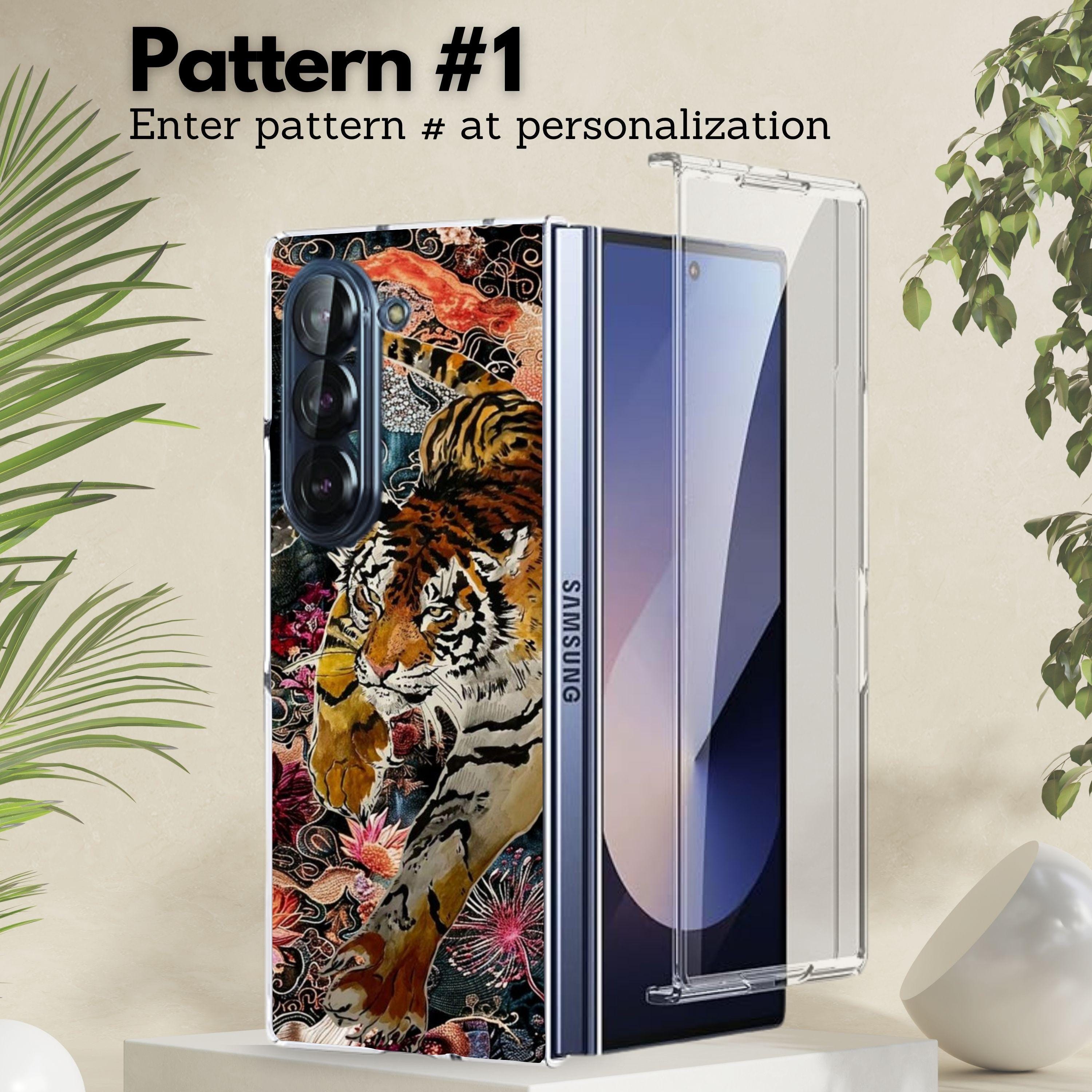 Surrealism Tiger Galaxy Z Fold Phone Case for Samsung Galaxy Z Fold 7 6 ...