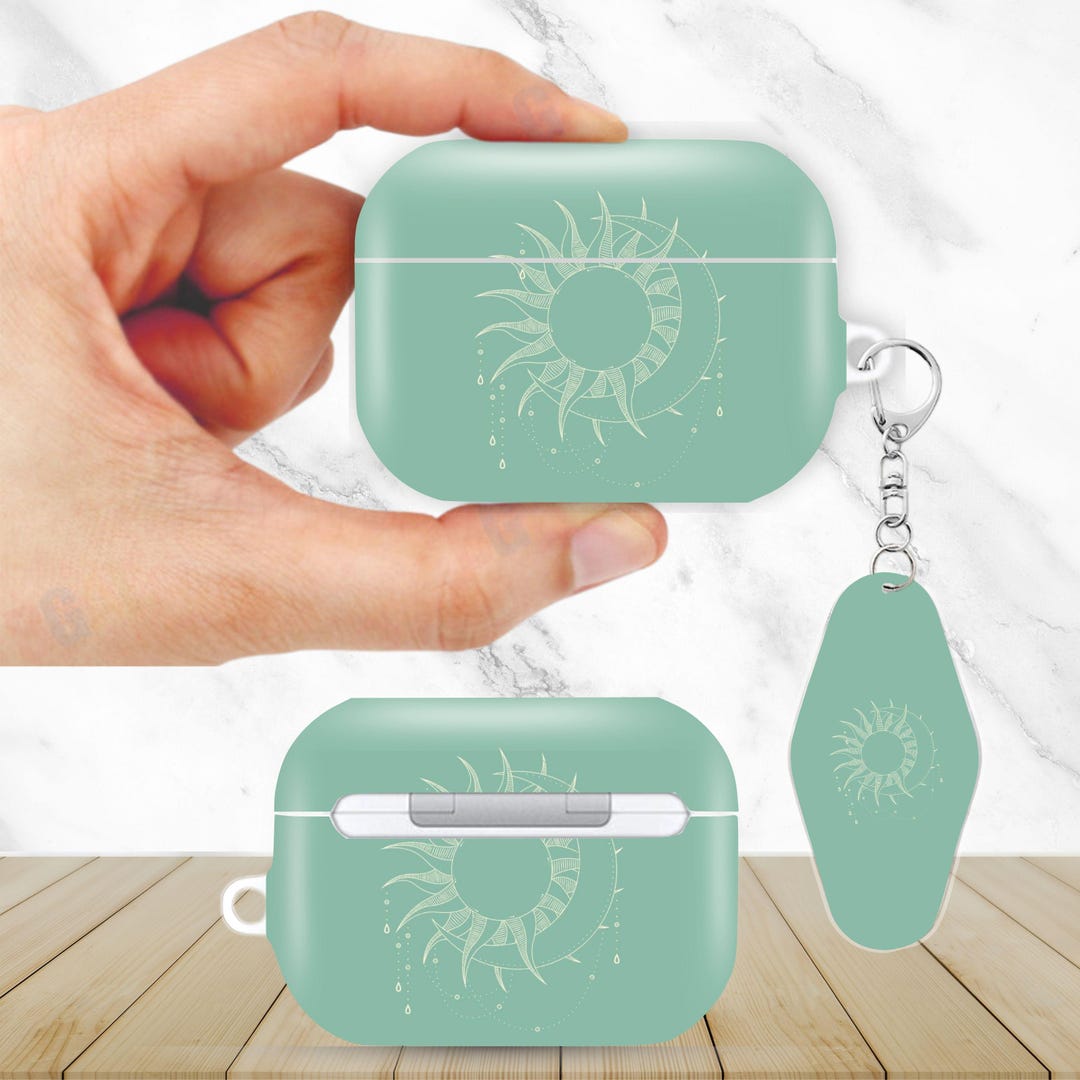 Sun Moon Art Aesthetic Airpods Case for Airpods Pro 3 2 1, AirPod 4 3 ...