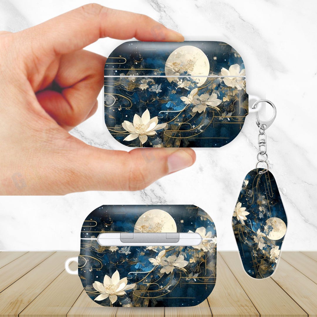 Cute Moon Aesthetic Airpods Case for Airpods Pro 3 2 1, AirPod 4 3 ...