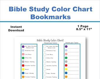 Bible Study Color Code Stickers - Etsy