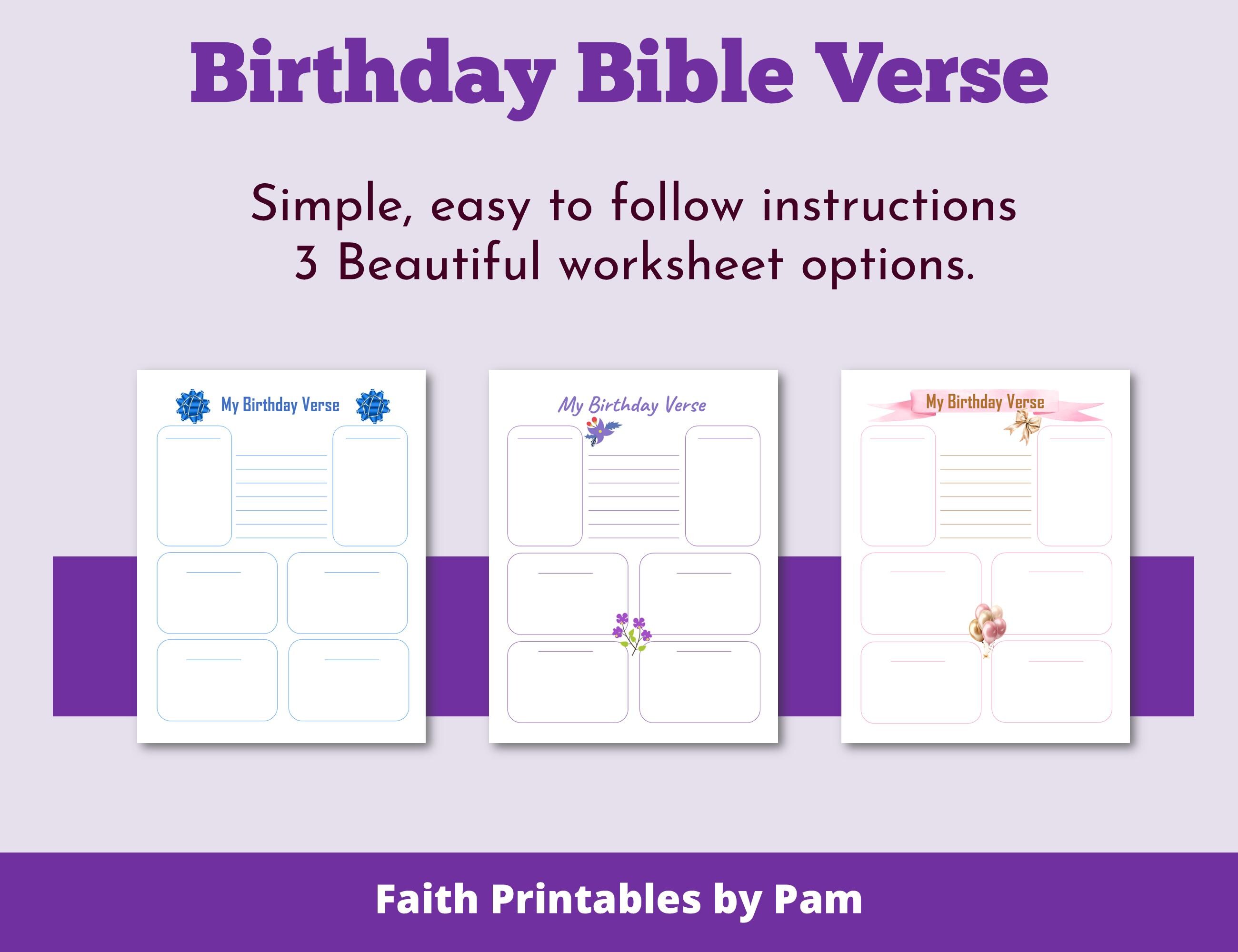 Birthday Bible Verse, Birthday Verse, Bible Study Verses, Bible Study ...