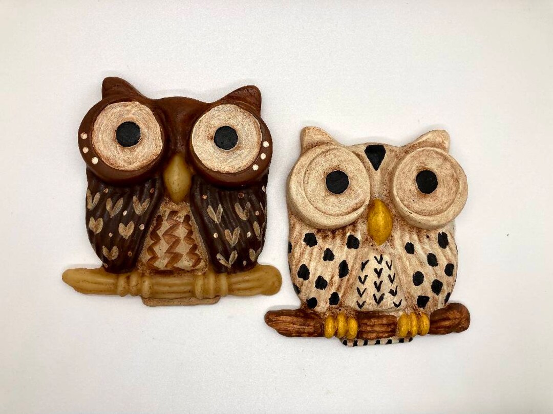 Painted Beeswax Owl Ornament: Cinnamon Scented German Folk Art - Etsy