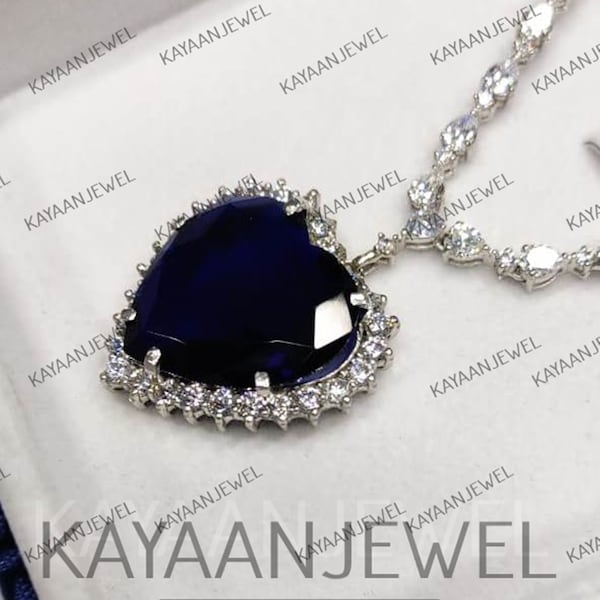 Heart Necklace Diamond Titanic - Etsy