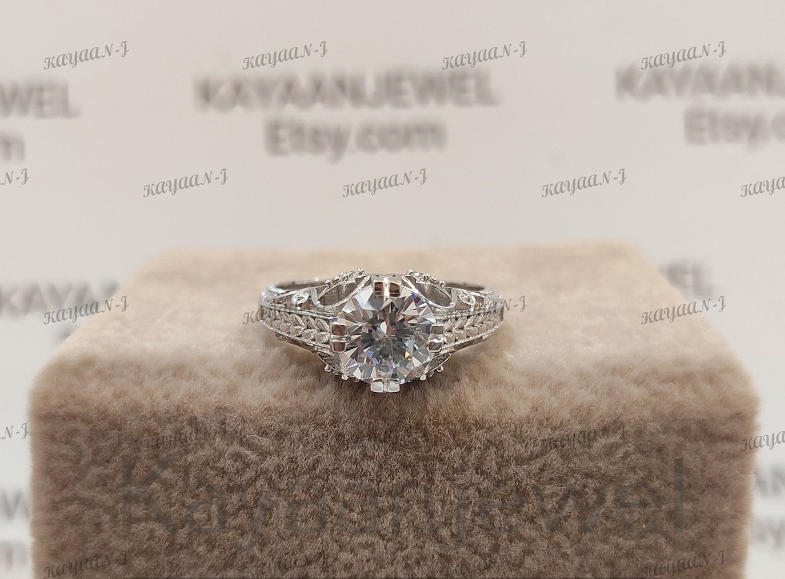 1930s Vintage 2.30 Carat White Round Cut Diamond Wedding - Etsy