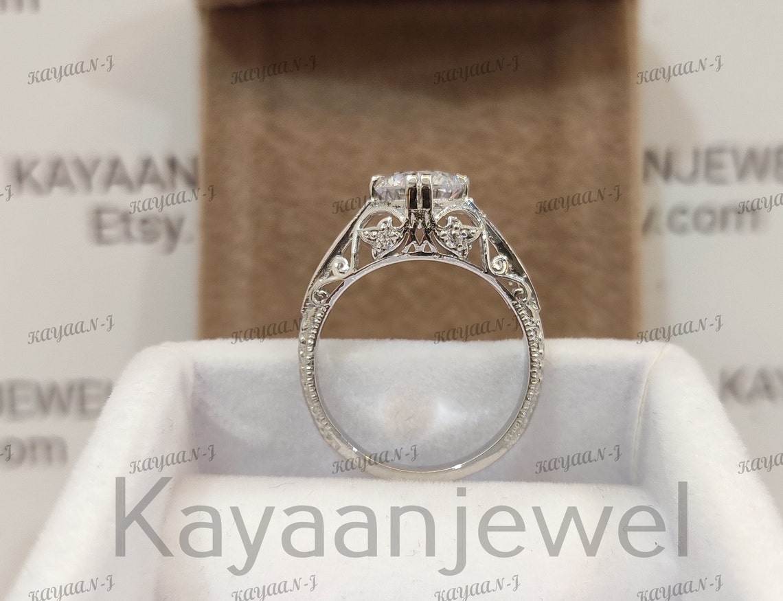 1930s Vintage 2.30 Carat White Round Cut Diamond Wedding - Etsy