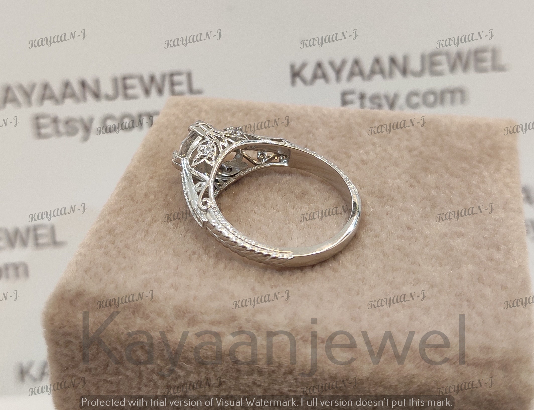 1930s Vintage 2.30 Carat White Round Cut Diamond Wedding - Etsy