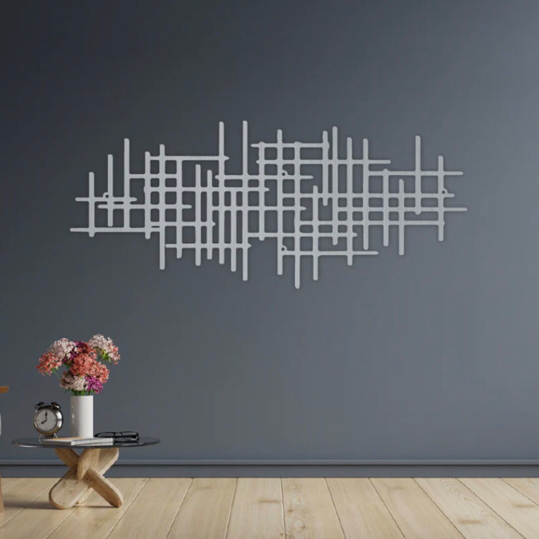 Mid Century Metal Wall Decor - Etsy