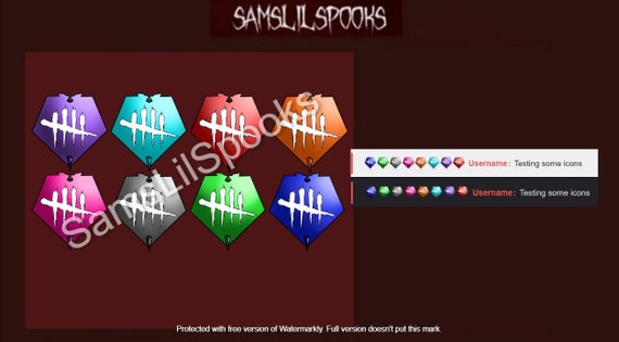 DBD Sub/bits Badges for Twitch | Etsy