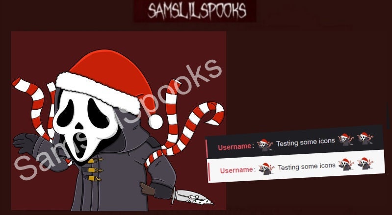 DBD Christmas Santa Ghostface Emote for Twitch/discord - Etsy
