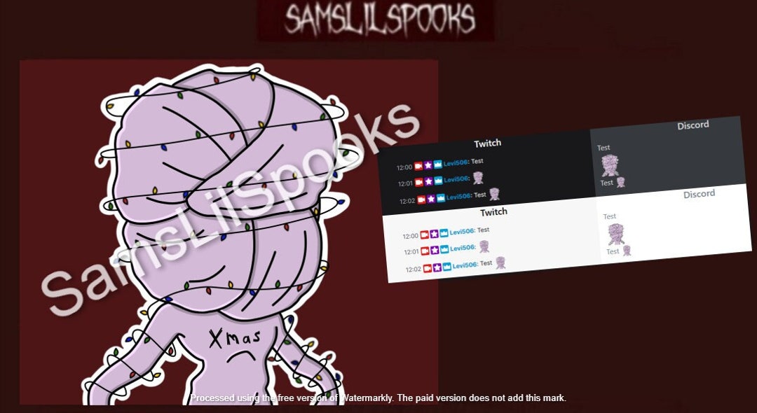 DBD Demo Christmas Lights Emote & Badge for Twitch/discord - Etsy