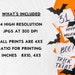 Set of FOUR Printable Boho Halloween Prints, Instant Download ...