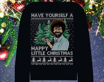Bob Ross Sweater - Etsy
