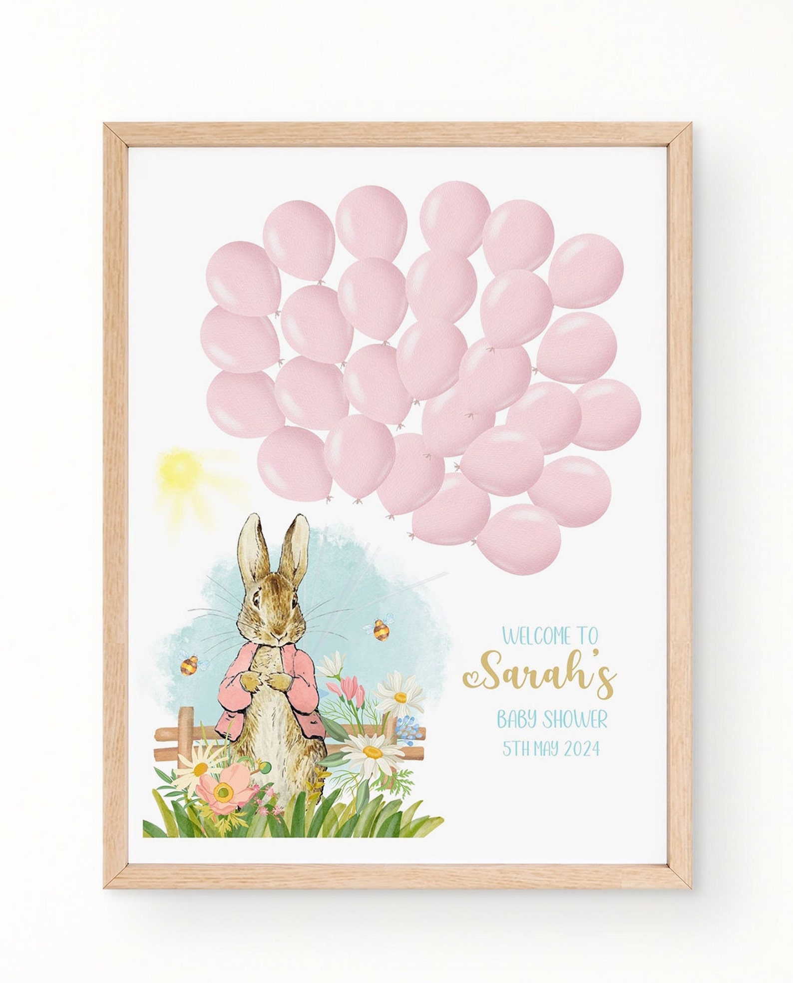 Peter Rabbit Alternative Guest Book Baby Shower Signature Book Peter ...