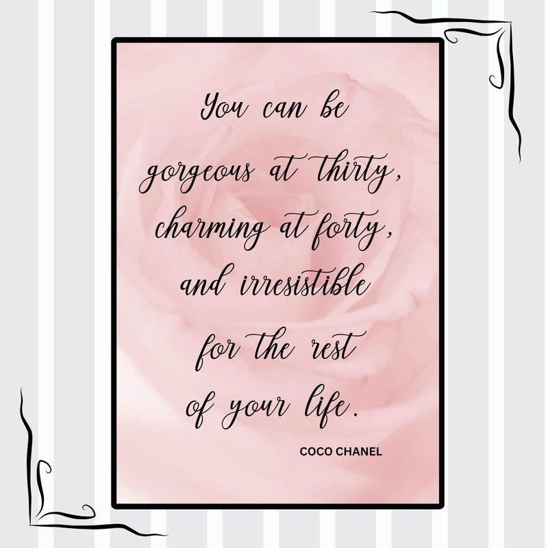 Coco Chanel Poster - Etsy