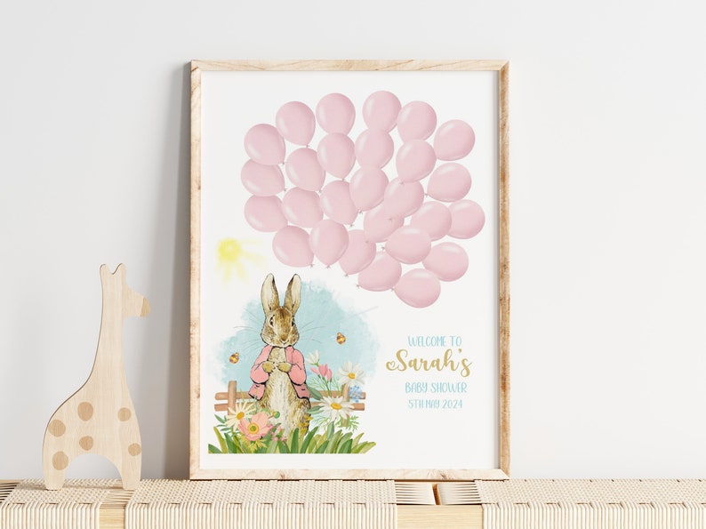 Peter Rabbit Alternative Guest Book Baby Shower Signature Book Peter ...