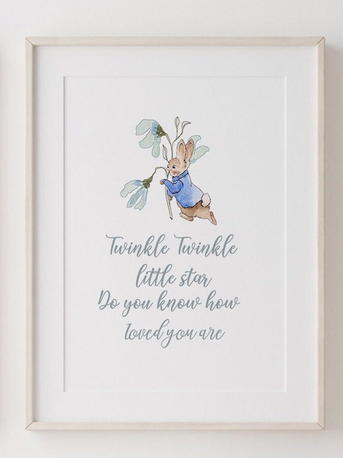 Peter Rabbit Nursery Wall Decor Kids Bedroom Wall Art Boys Decor Room ...