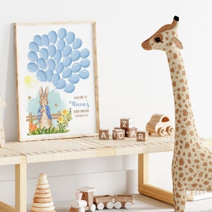 Personalised Peter Rabbit Alternative Guest Book Baby Shower Signature ...