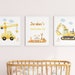 Personalised Construction Wall Decor Set of 3 Kids Room Decor - Etsy