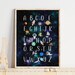 Outer Space Kids Alphabet Print Space Nursery Wall Art Boys Room Decor ...