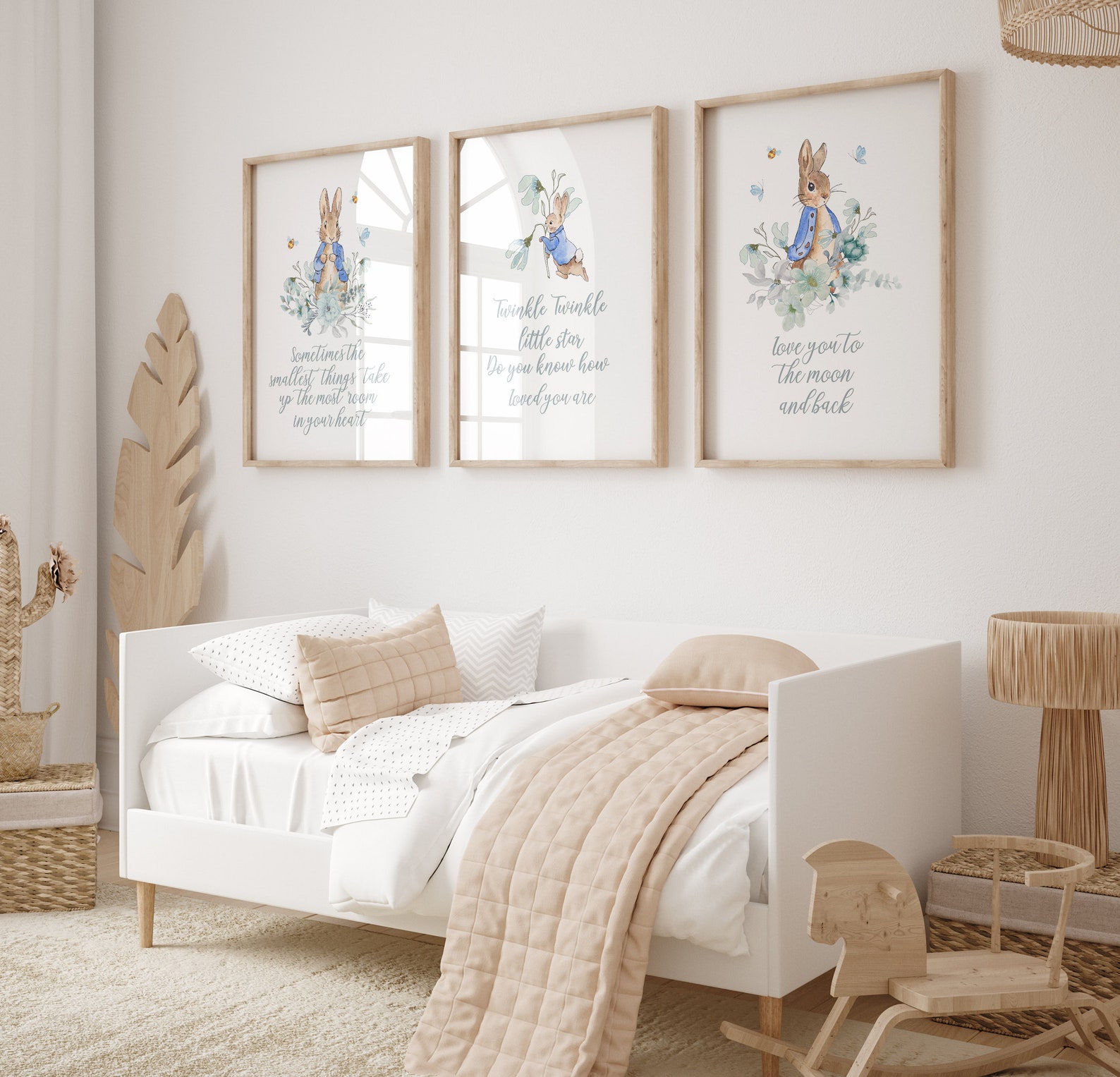 Peter Rabbit Nursery Wall Decor Kids Bedroom Wall Art Boys Decor Room ...