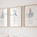 Peter Rabbit Nursery Print Set, Watercolor Kids Room Art (digital ...