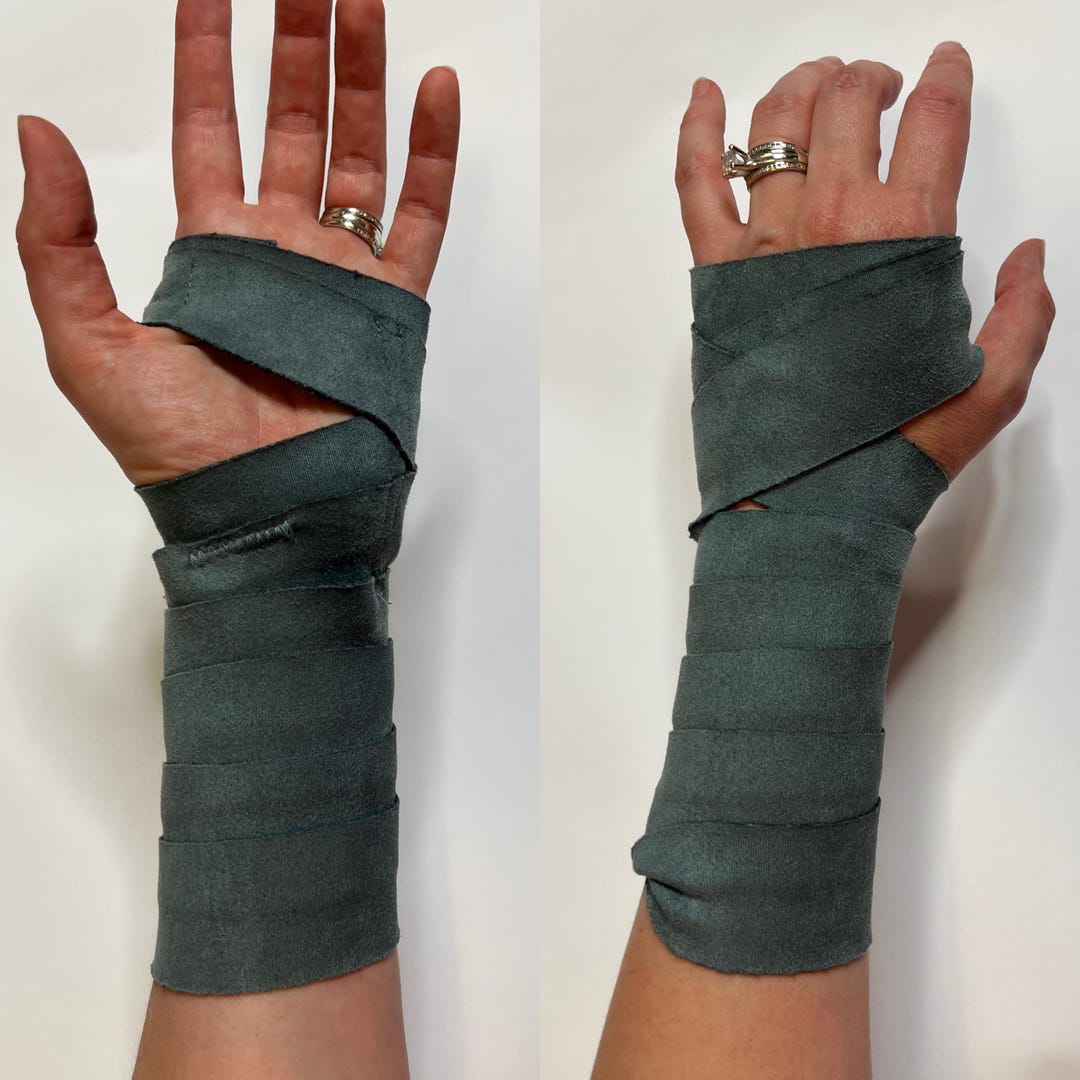 Warrior Hand Wraps, Seafoam Green, Premium Stretch Faux Suede - Etsy
