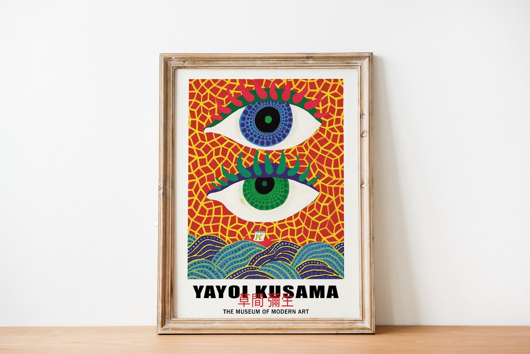 Yayoi Kusama Print / Japanese Art Print / Exhibition Poster / Yayoi ...