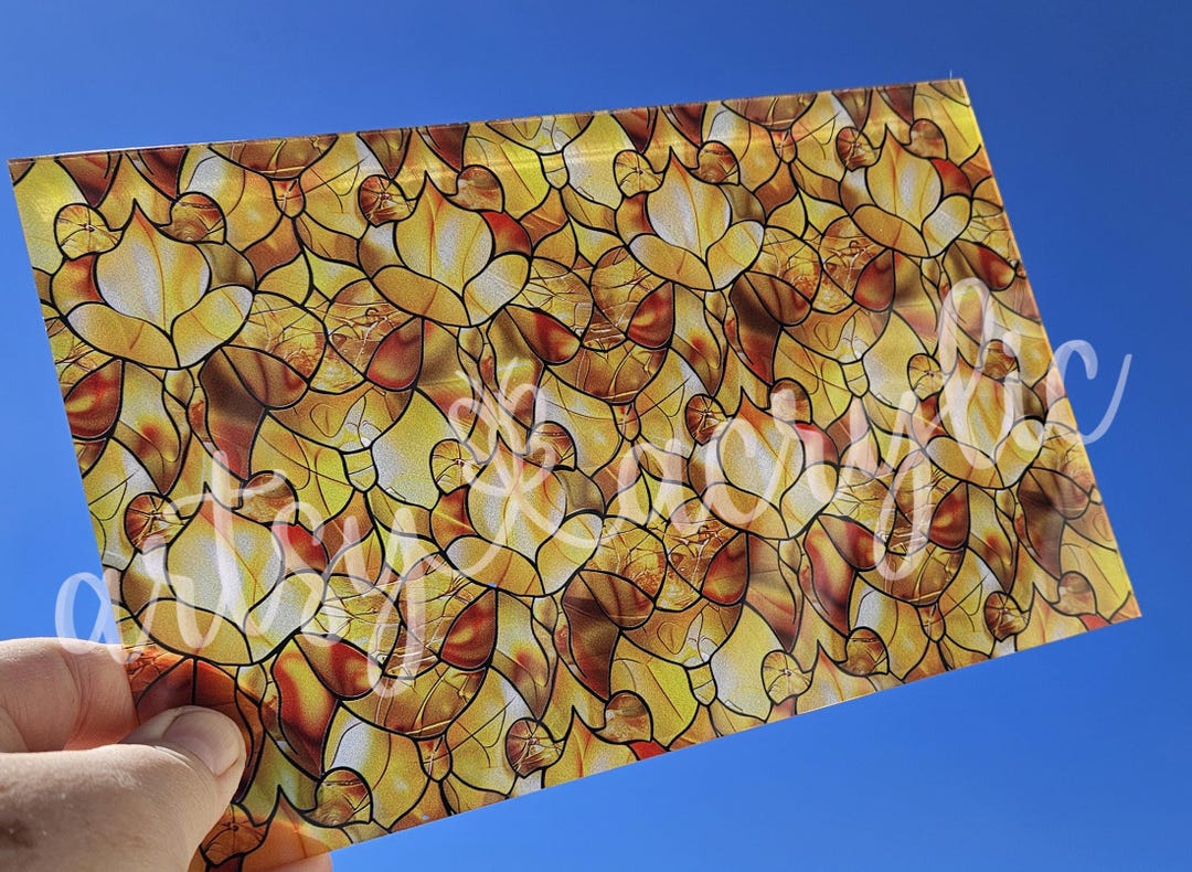 Gold Stained-glass-like No 1 Artsy Acrylic - Etsy