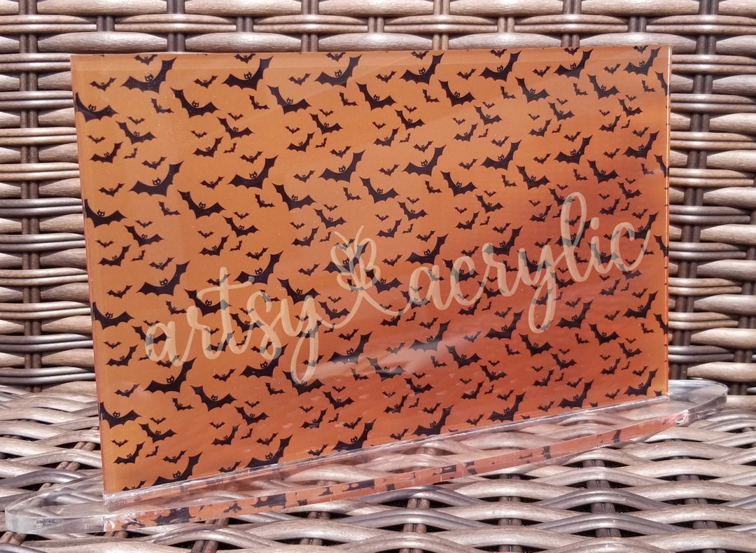 Halloween Bats Translucent Artsy Acrylic - Etsy