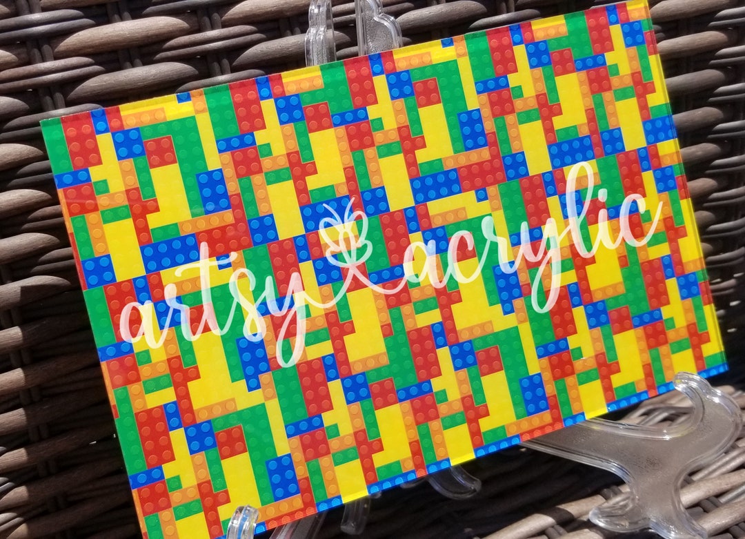 Building Blocks Colors Small Artsy Acrylic - Etsy