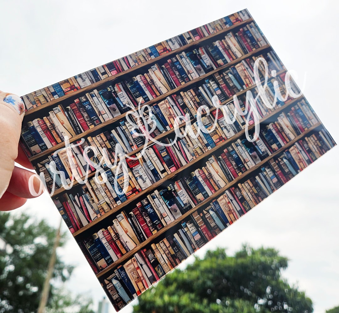 Books Artsy Acrylic - Etsy