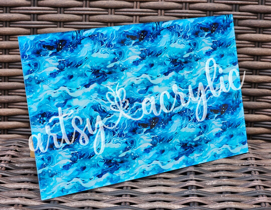 Ocean Waves Artsy Acrylic - Etsy