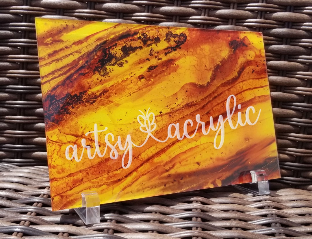 Burnt Log Artsy Acrylic - Etsy