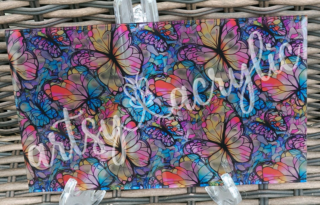 Stained Glass-like - Butterflies Translucent - Artsy Acrylic - Etsy