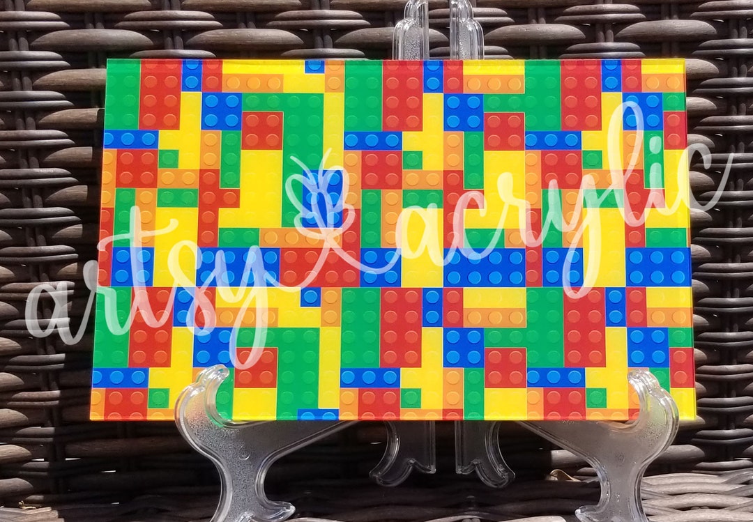 Building Blocks Rainbow Big Artsy Acrylic - Etsy