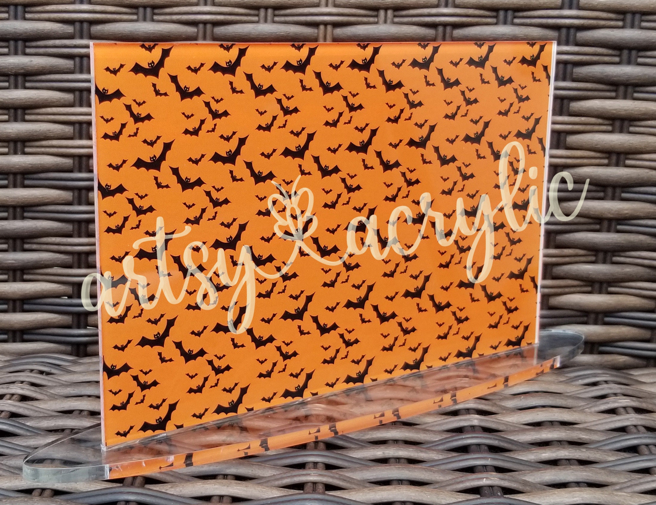 Halloween Bats Artsy Acrylic - Etsy