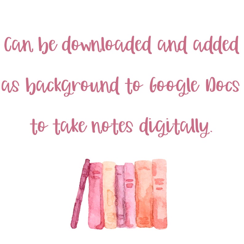 Book Club Notes Paper Book Stacks Writing Reading - Etsy