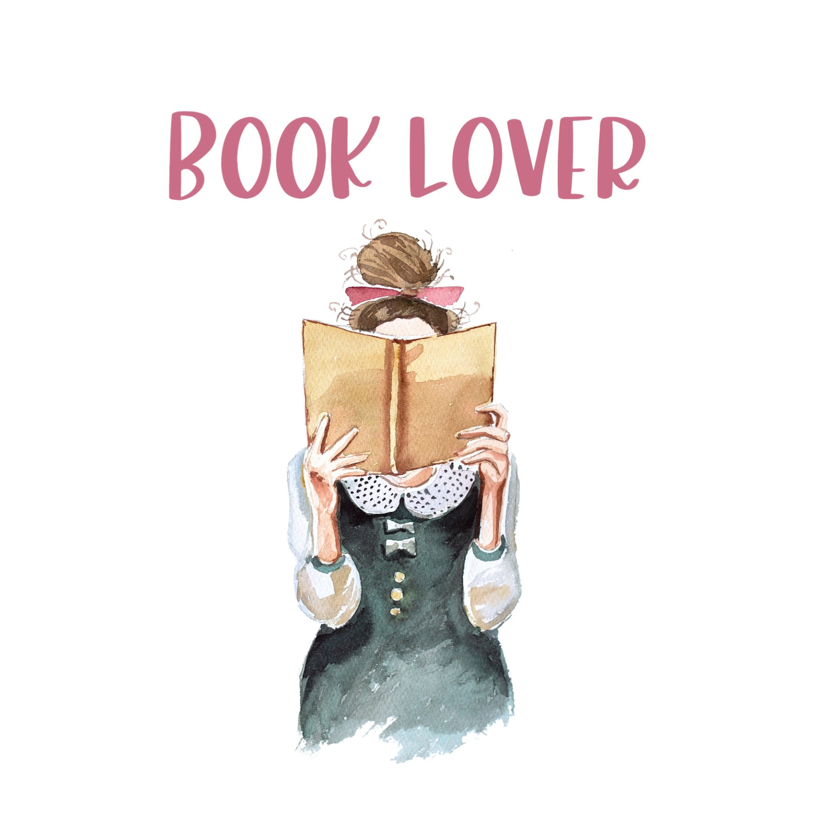 Book Lover Digital Print, Chic Book Lover, Book Wall Art, Reading - Etsy