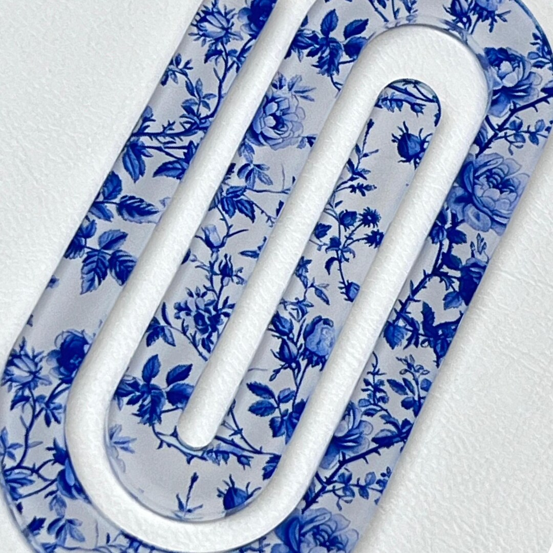 Jumbo Acrylic Paperclip Bookmark - Large Paperclip for Books, Aesthetic ...