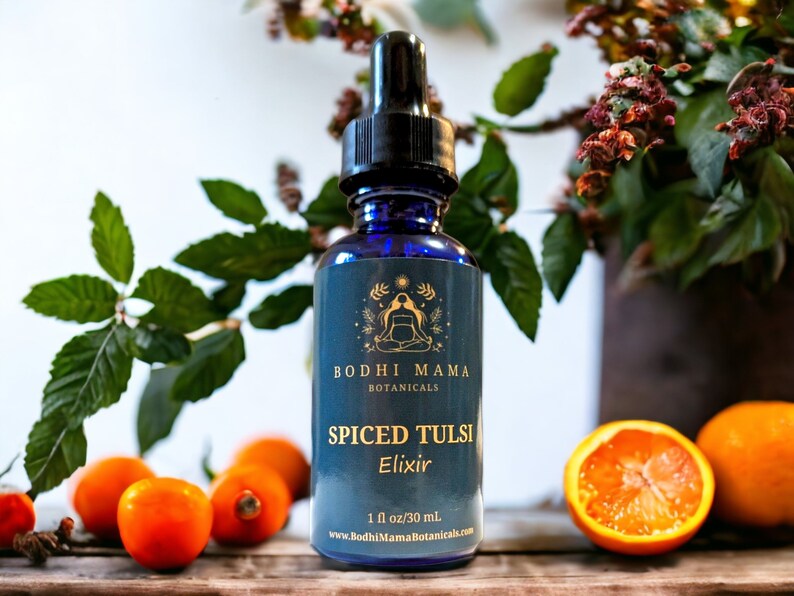Spiced Tulsi Elixir Organic Tincture Autumn & Winter Remedy - Etsy