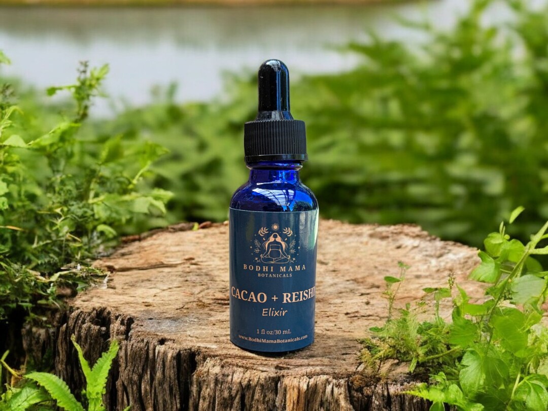 Cacao Reishi Elixir Mineral Rich Adaptogen Organic Tincture - Etsy