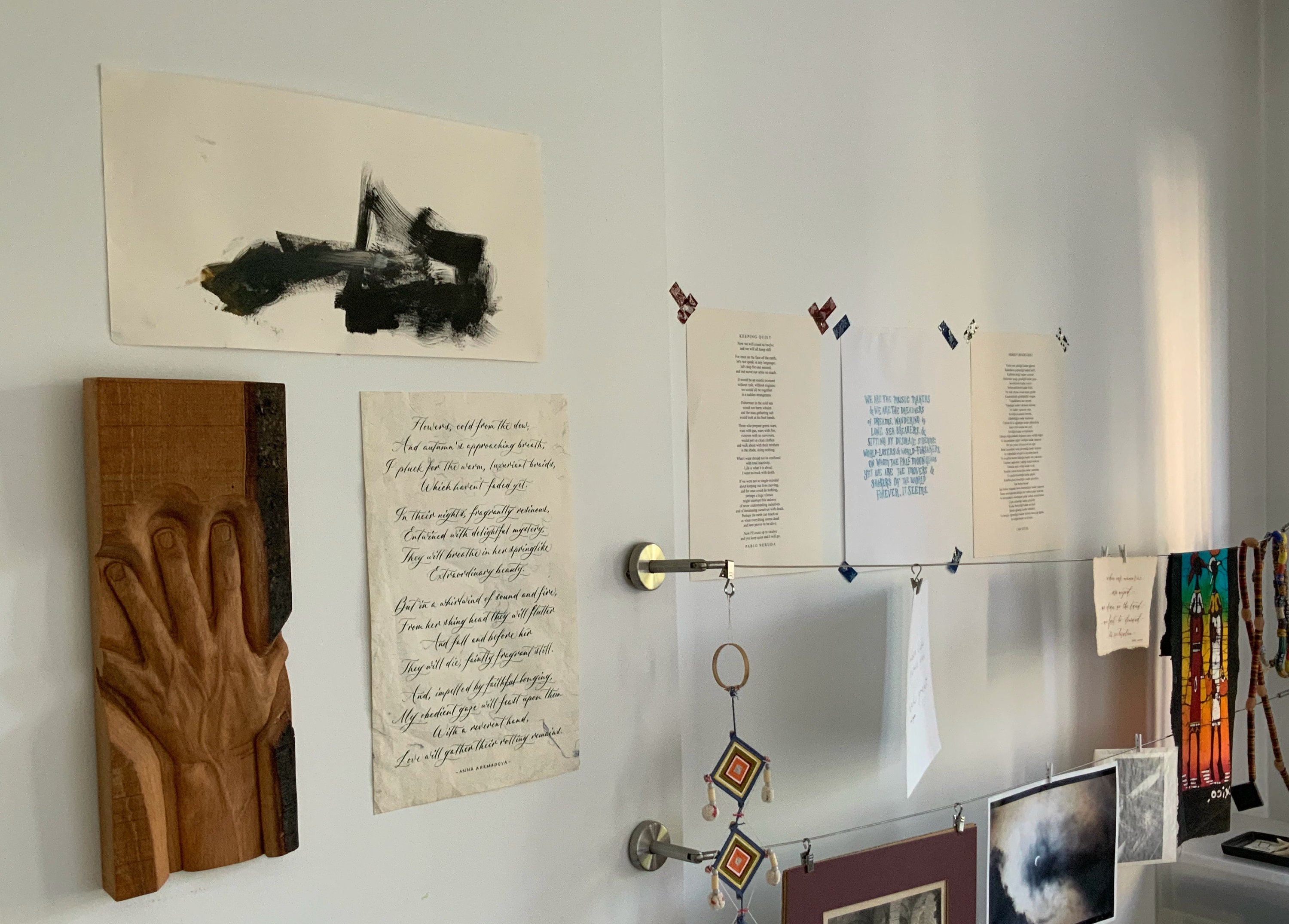 Wood Sculpture / Wall Art of Carved Hand in Tree Trunk - Etsy