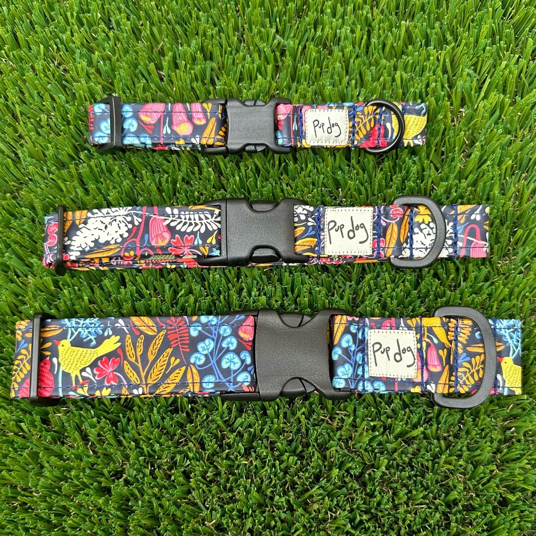 Splashproof Water Resistant Floral Birds Dog Collar - Etsy