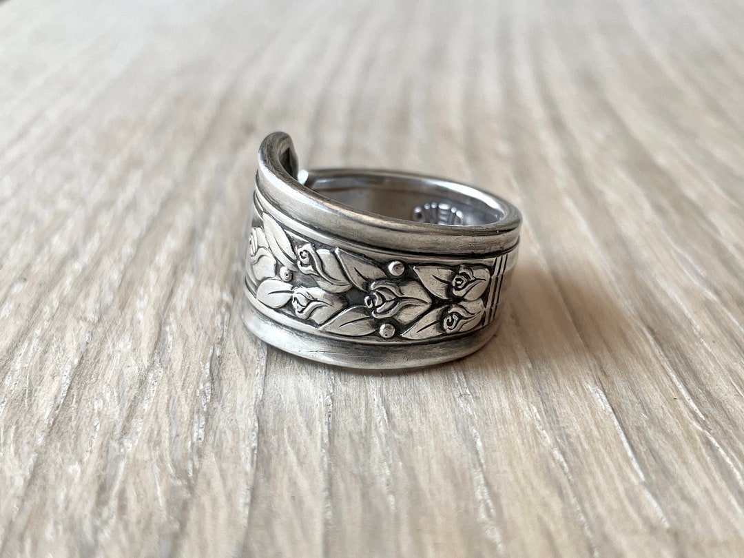 Silver Spoon Ring Silverware Rings Silverplate Spoon Ring Spoon Jewelry ...