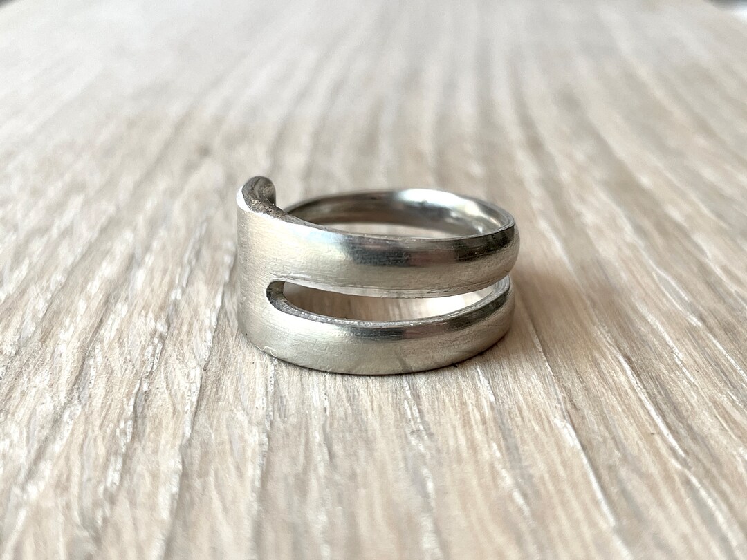 Silver Fork Prong Ring Silverware Rings Silverplate Spoon Ring Fork ...