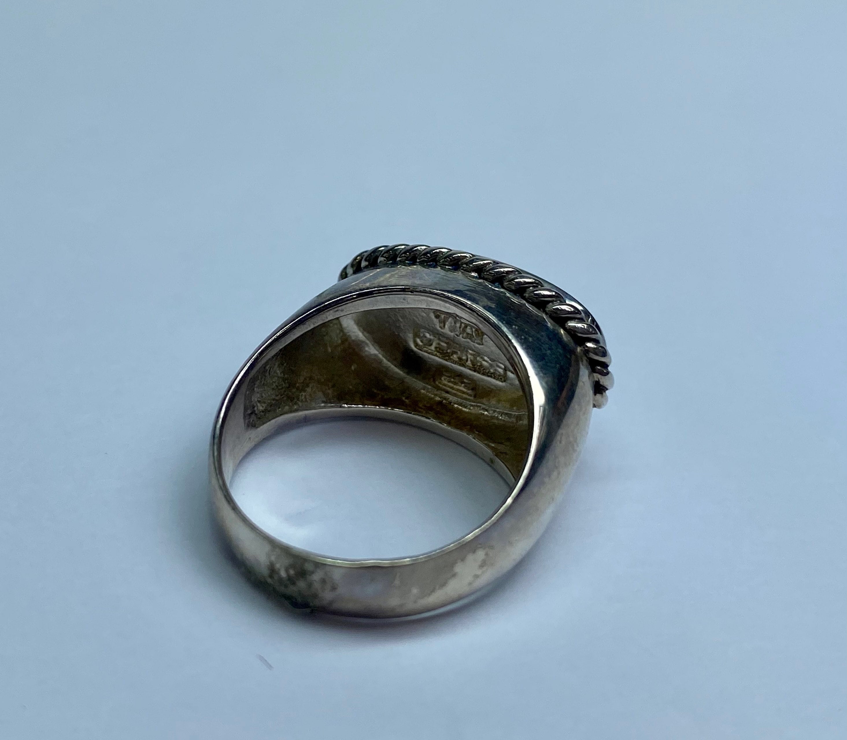 Beautiful Vintage THAI BARSE 925 Sterling Silver & Lime Green - Etsy